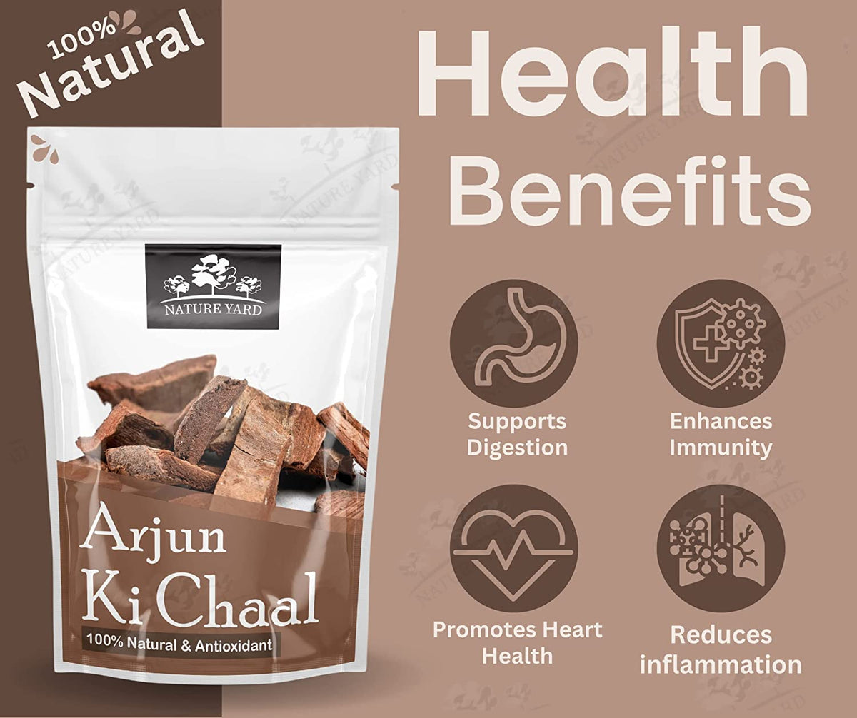 NATURE YARD Arjun Chaal - Organic Arjuna Tree Bark Sticks For Cooking