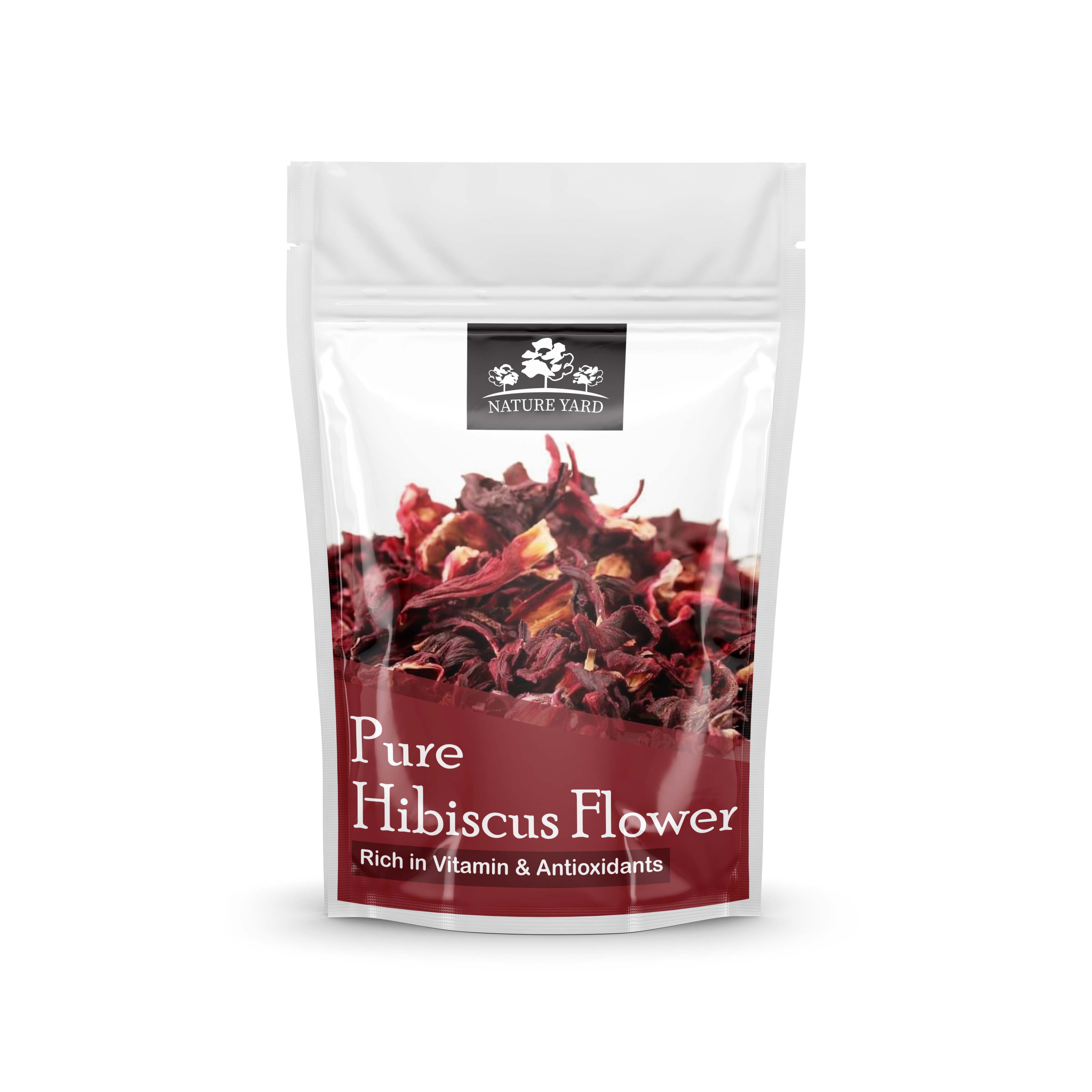 NATURE YARD Hibiscus Flower Tea - Gudhal Flower for glowing skin & hair ...