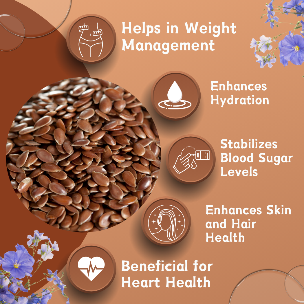 NATURE YARD Unroasted Flax Seeds (Alsi ke Beej)- Seeds for Hair Growth