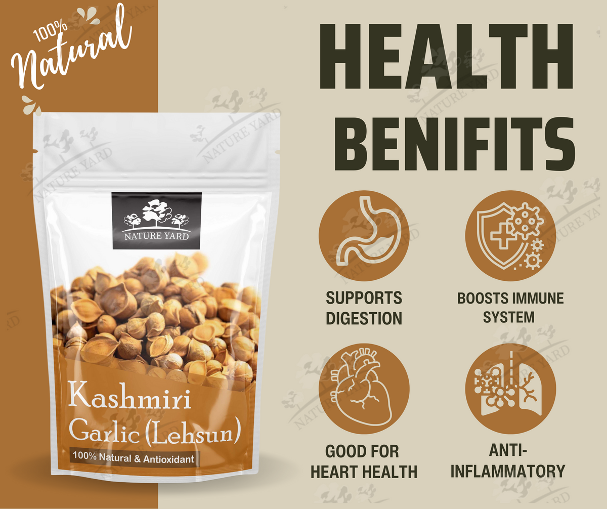 NATURE YARD Kashmiri/Himalayan Garlic | Organic for strong Immunity