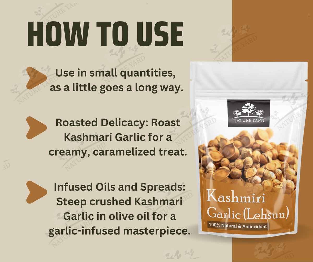 NATURE YARD Kashmiri/Himalayan Garlic | Organic for strong Immunity