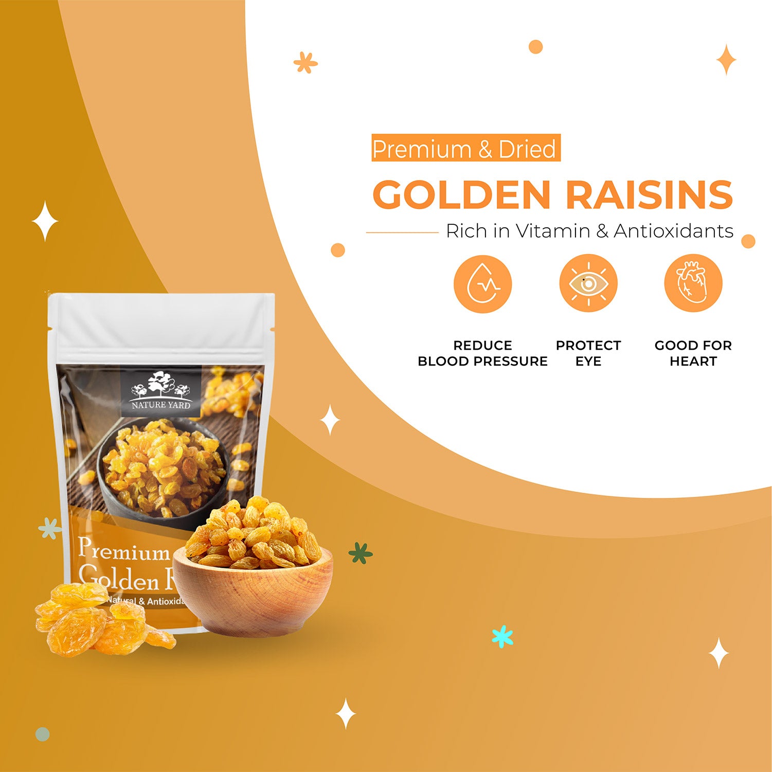 NATURE YARD Raisins / Kismis / Kishmish dry fruit
