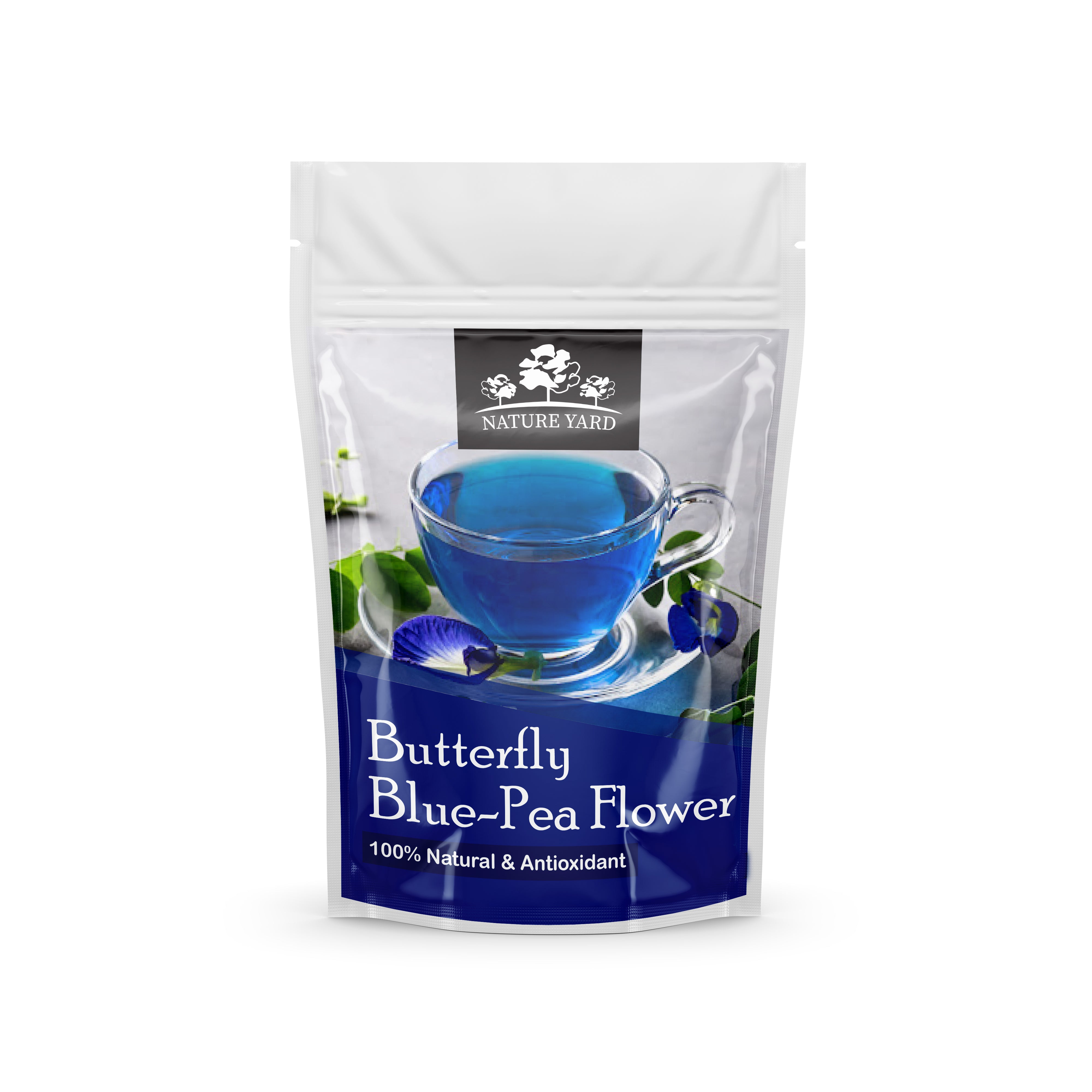 NATURE YARD Blue Butterfly Pea Tea Premium Sun dried Tea for Glowing Skin